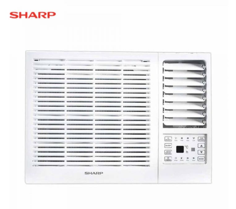SHARP 1 HP WINDOW TYPE AIRCON WITH REMOTE AF-T1017CR, TV & Home ...