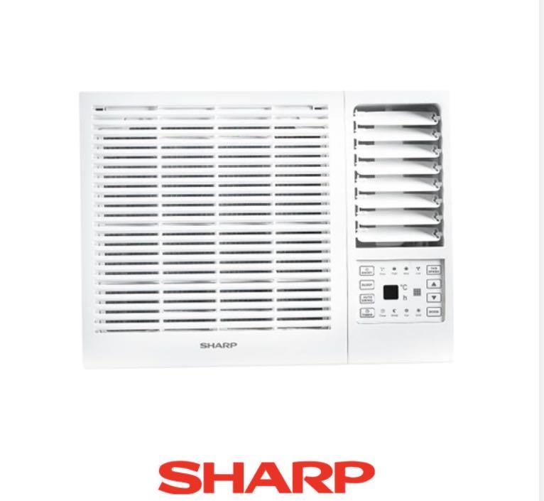 SHARP 1 HP WINDOW TYPE AIRCON WITH REMOTE AF-T1017CR, TV & Home ...