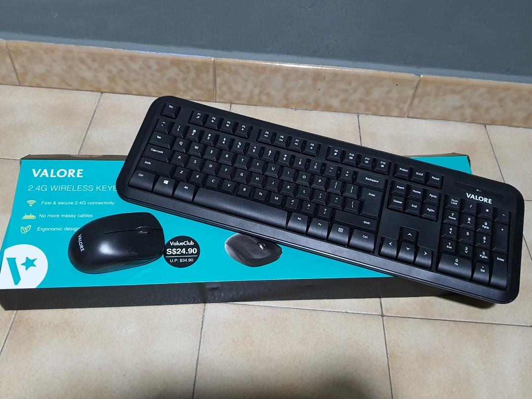 Valore Wireless Keyboard and Mouse Combo, Computers & Tech, Parts ...