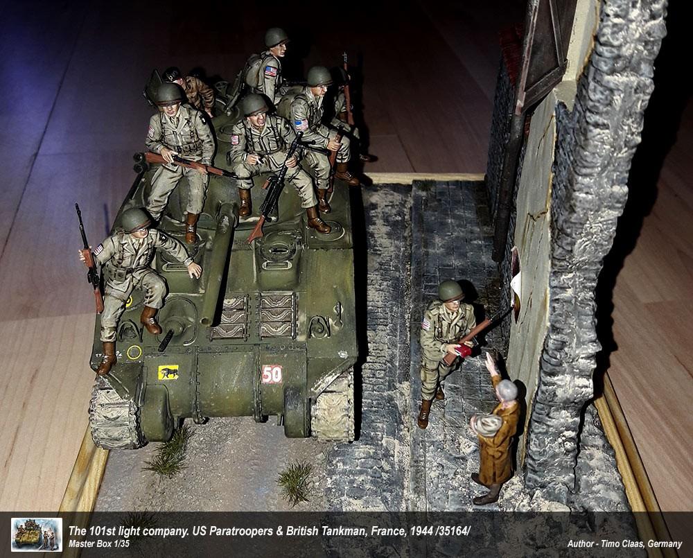 1/35 Master Box #35164 The 101st Light Company U.S. Paratroopers ...