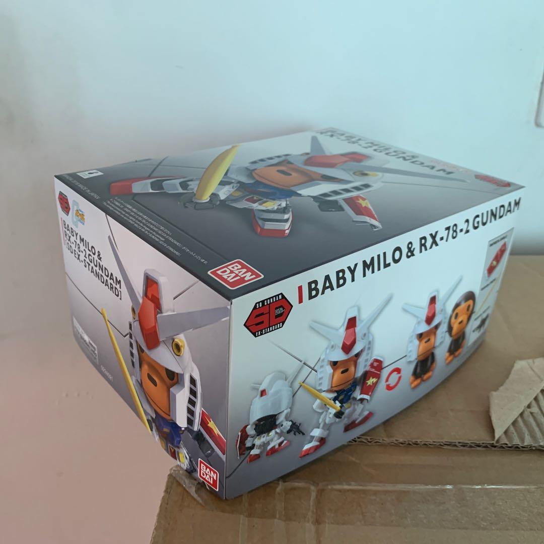 全新 Bandai PB 魂限 BABY MILO ＆ RX-78-2 GUNDAM [SD EX-STANDARD] 模型 非 EG HG ...