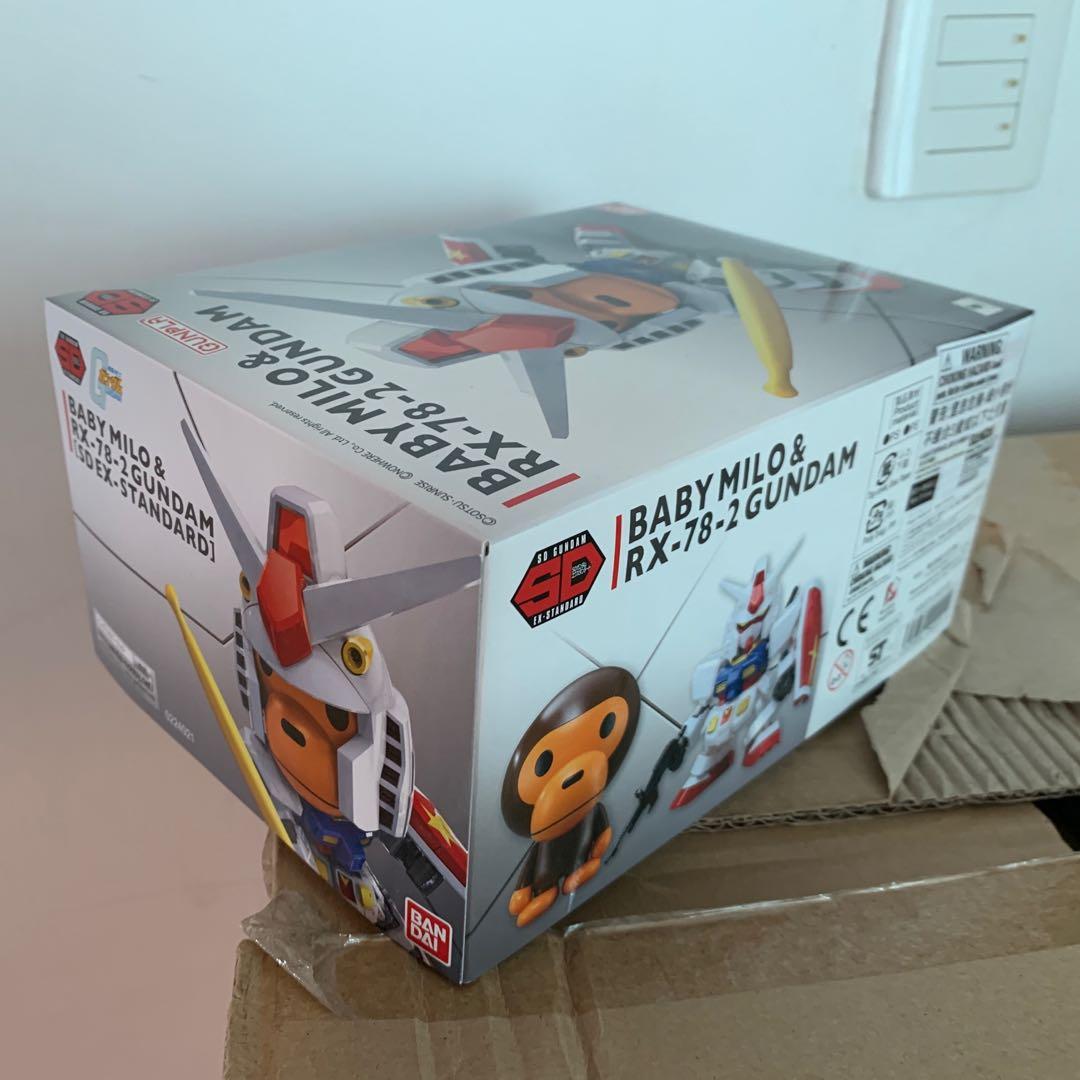 全新 Bandai PB 魂限 BABY MILO ＆ RX-78-2 GUNDAM [SD EX-STANDARD] 模型 非 EG HG ...