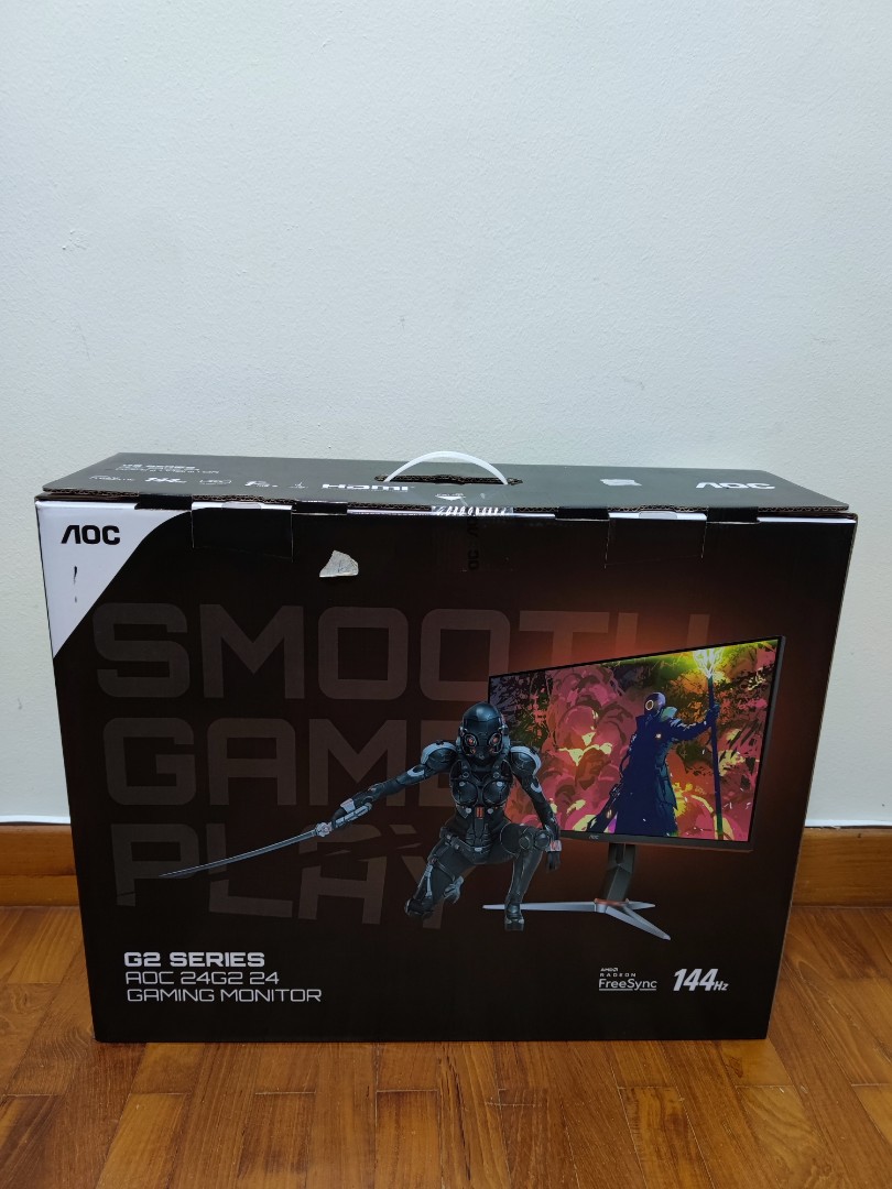 AOC 24G2 24 inch gaming monitor 144hz AMD FreeSync, Computers & Tech ...