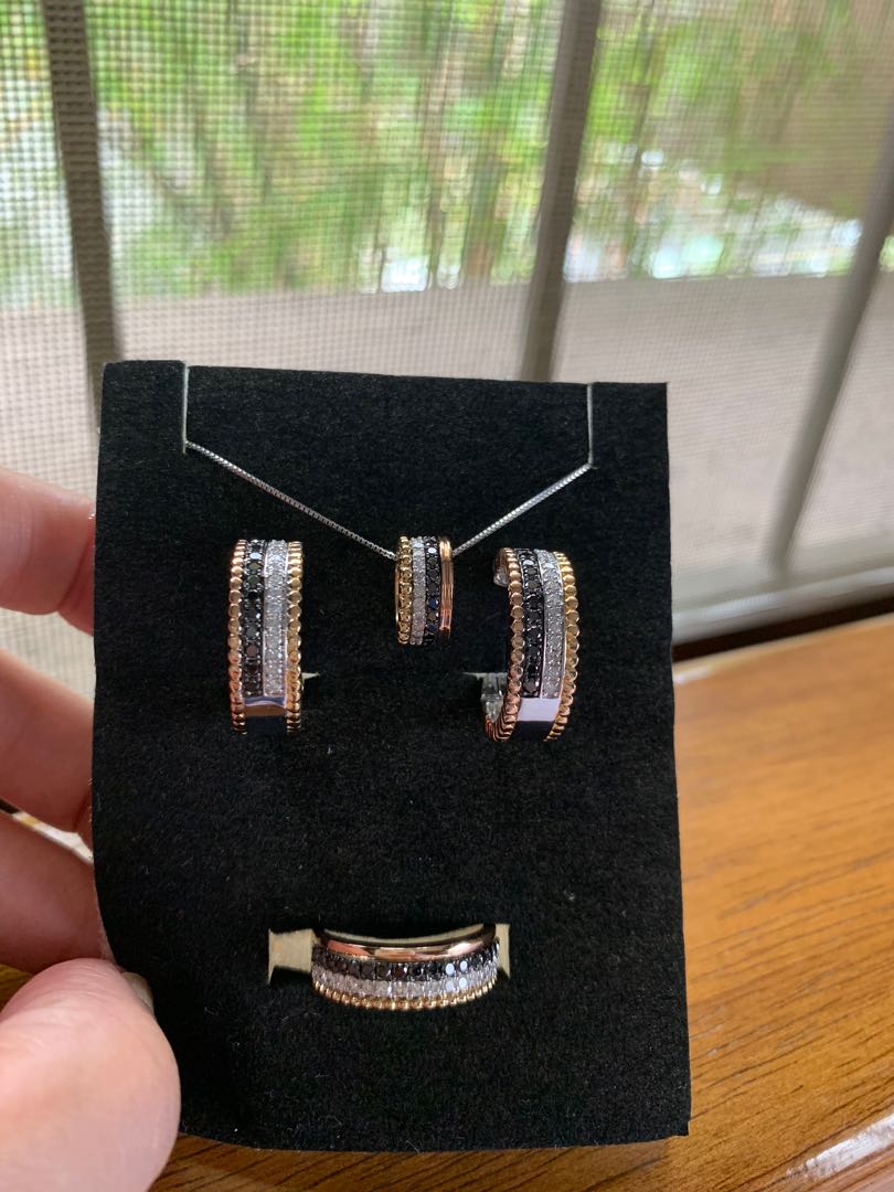 Boucheron inspired diamond set, Women's Fashion, Jewelry & Organizers ...