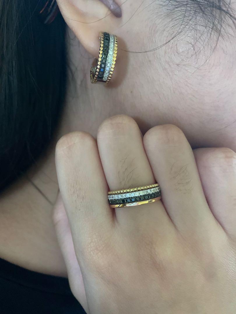 Boucheron inspired diamond set, Women's Fashion, Jewelry & Organizers ...