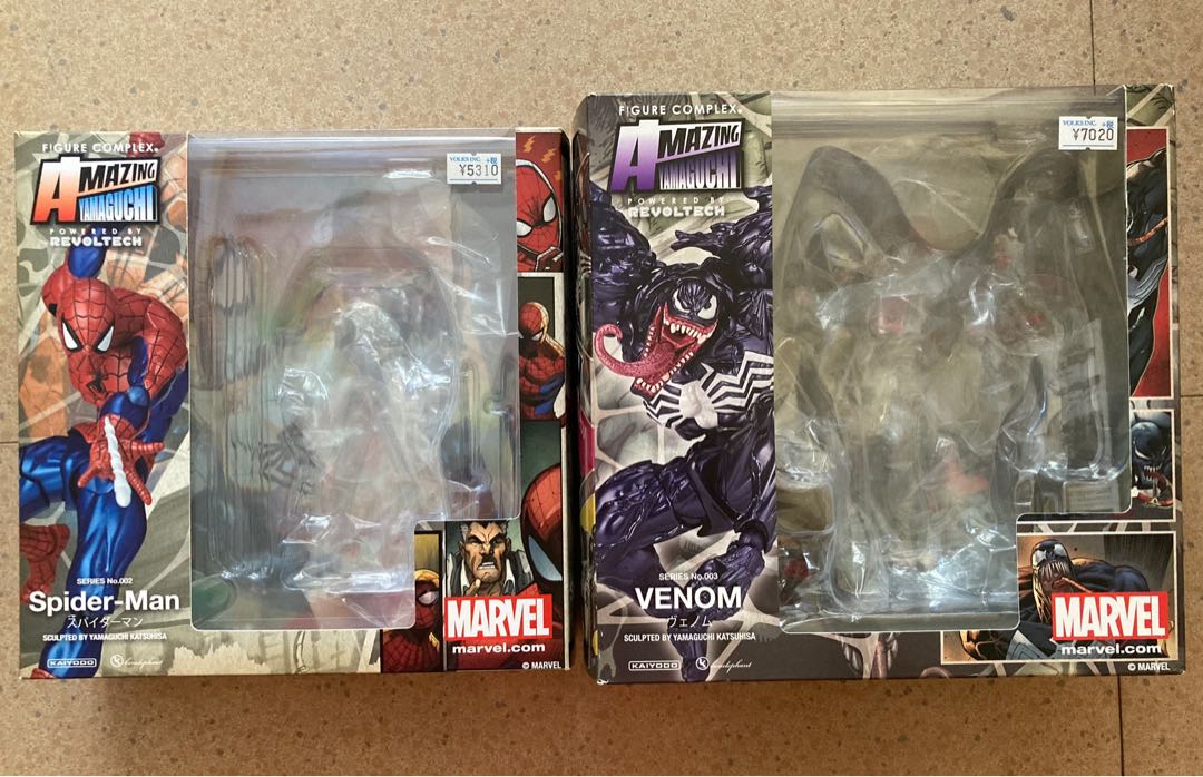 Box Only Revoltech Marvel Amazing Yamaguchi Spiderman and Venom (from ...