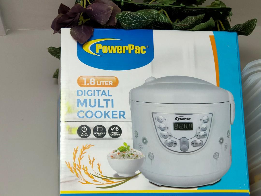 Brand New Rice Cooker (1.8L Digital Rice Cooker-Power PAC), TV & Home ...