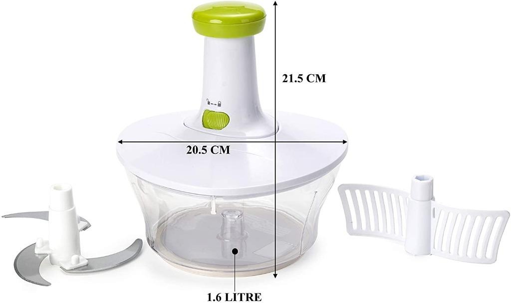 Brieftons Express Food Chopper: 1.6-Litre, Quick, Easy, Powerful Manual ...