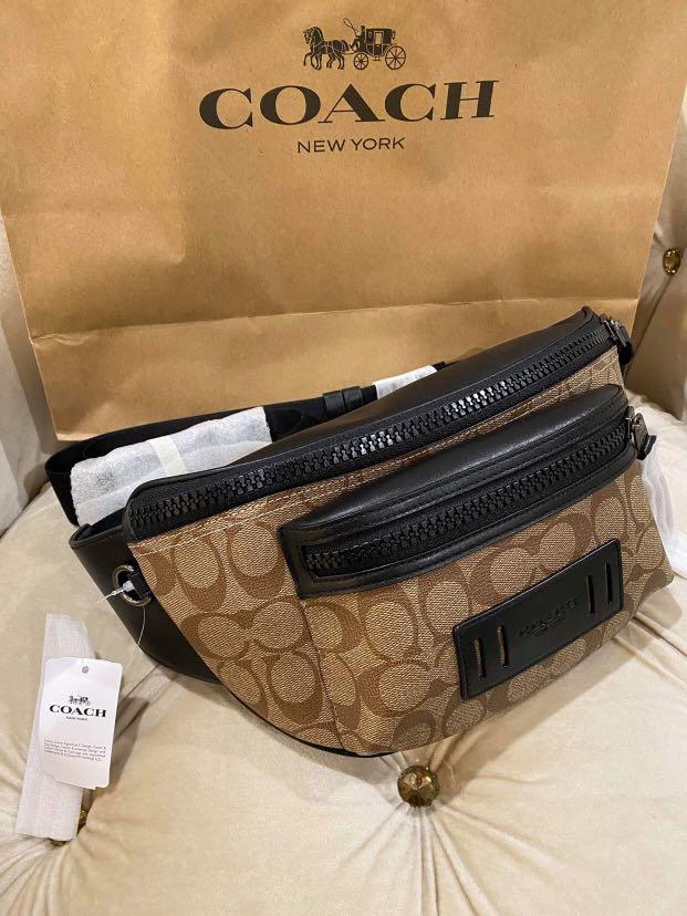 Coach Terrain Belt Bag in Signature Canvas, Men's Fashion, Bags, Sling ...