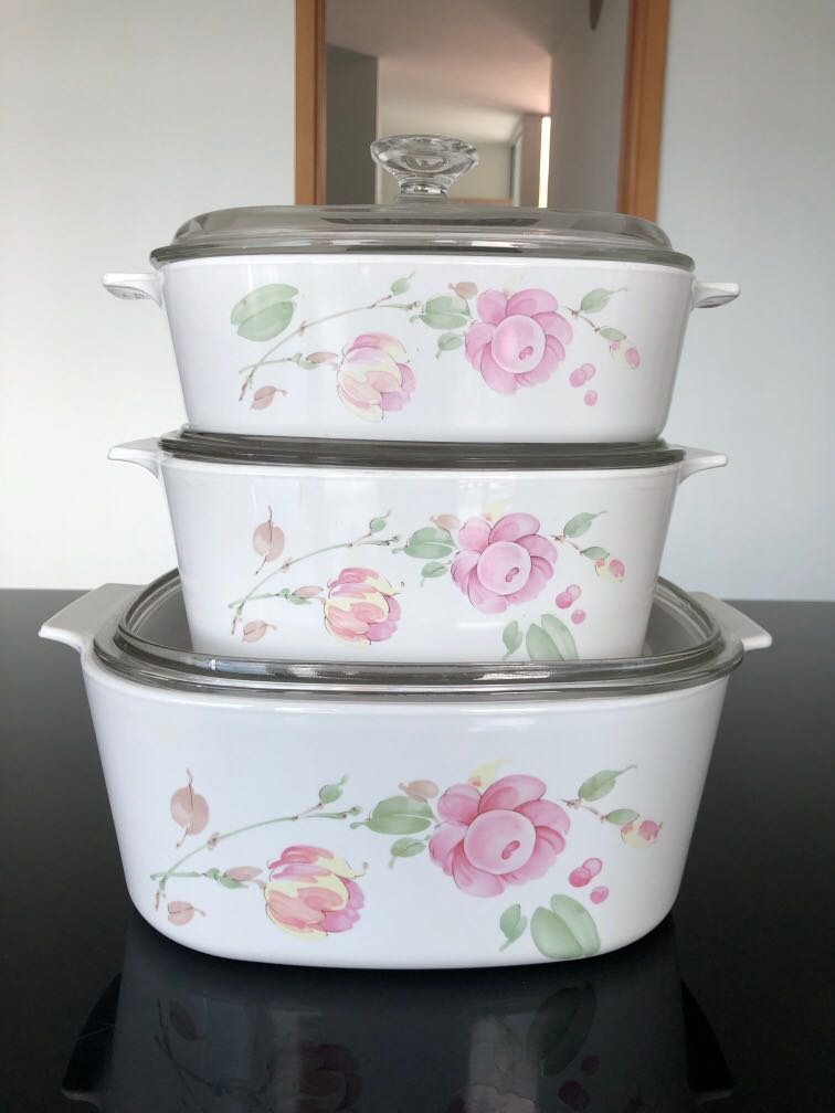 Corning ware - set of 3, Furniture & Home Living, Kitchenware ...