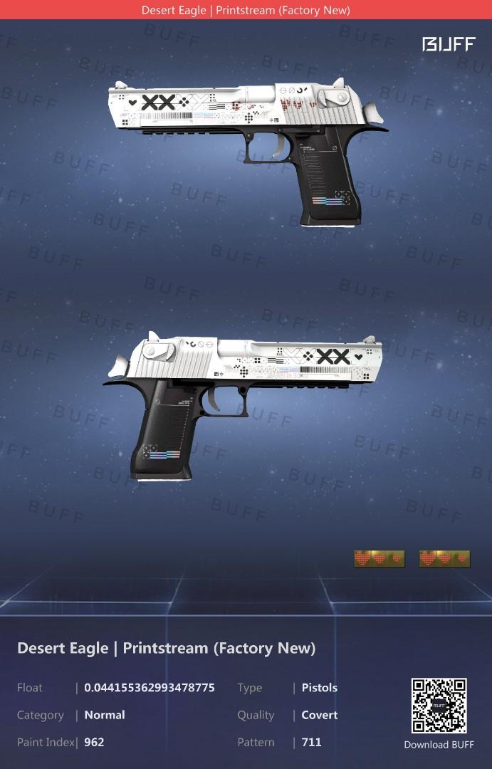 Desert Eagle Printstream FN CSGO, Video Gaming, Gaming Accessories ...