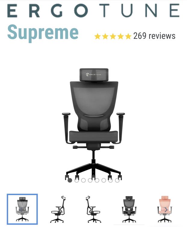 Ergotune supreme, Furniture, Tables & Chairs on Carousell