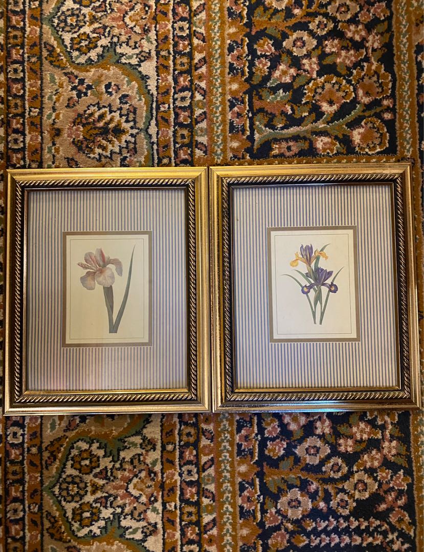 Gold Flower Frame, Furniture & Home Living, Home Decor, Frames ...