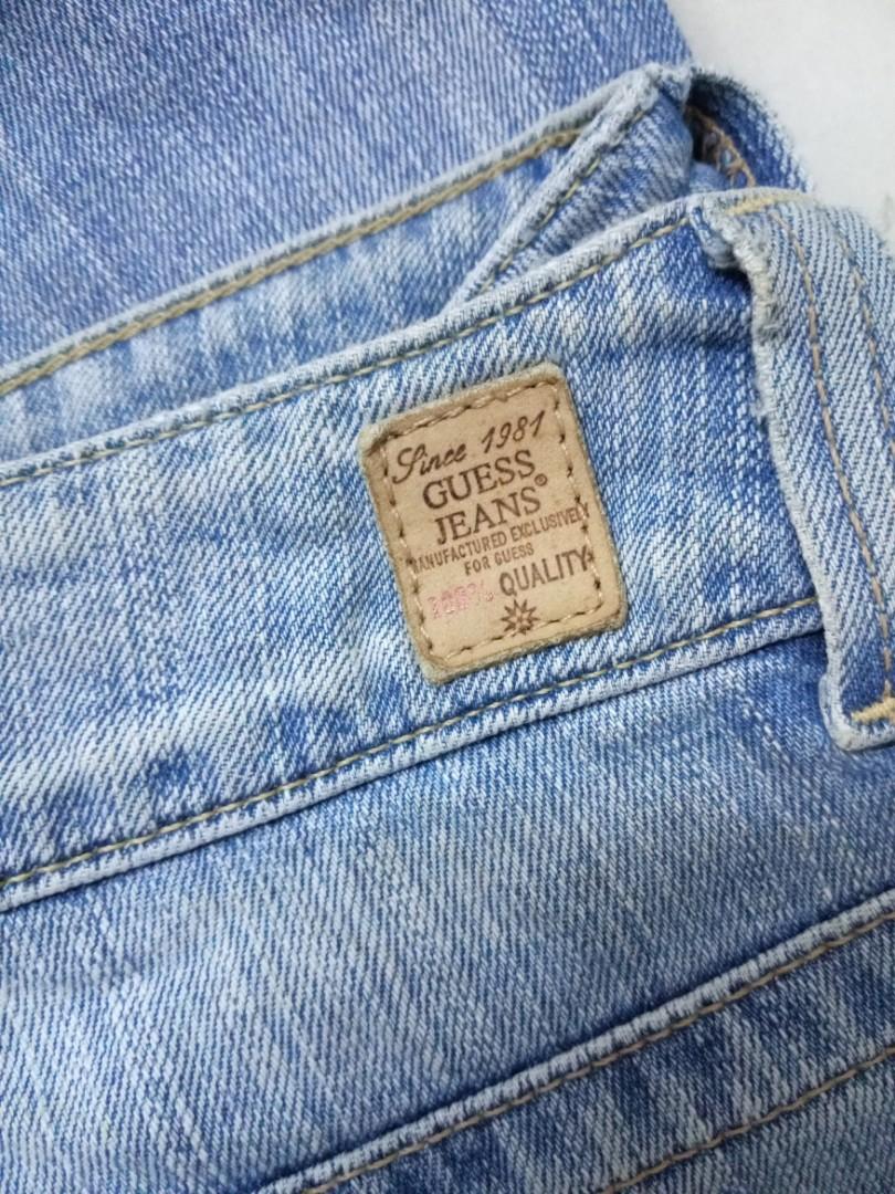 Guess Blue Jeans, Women's Fashion, Bottoms, Jeans & Leggings on Carousell