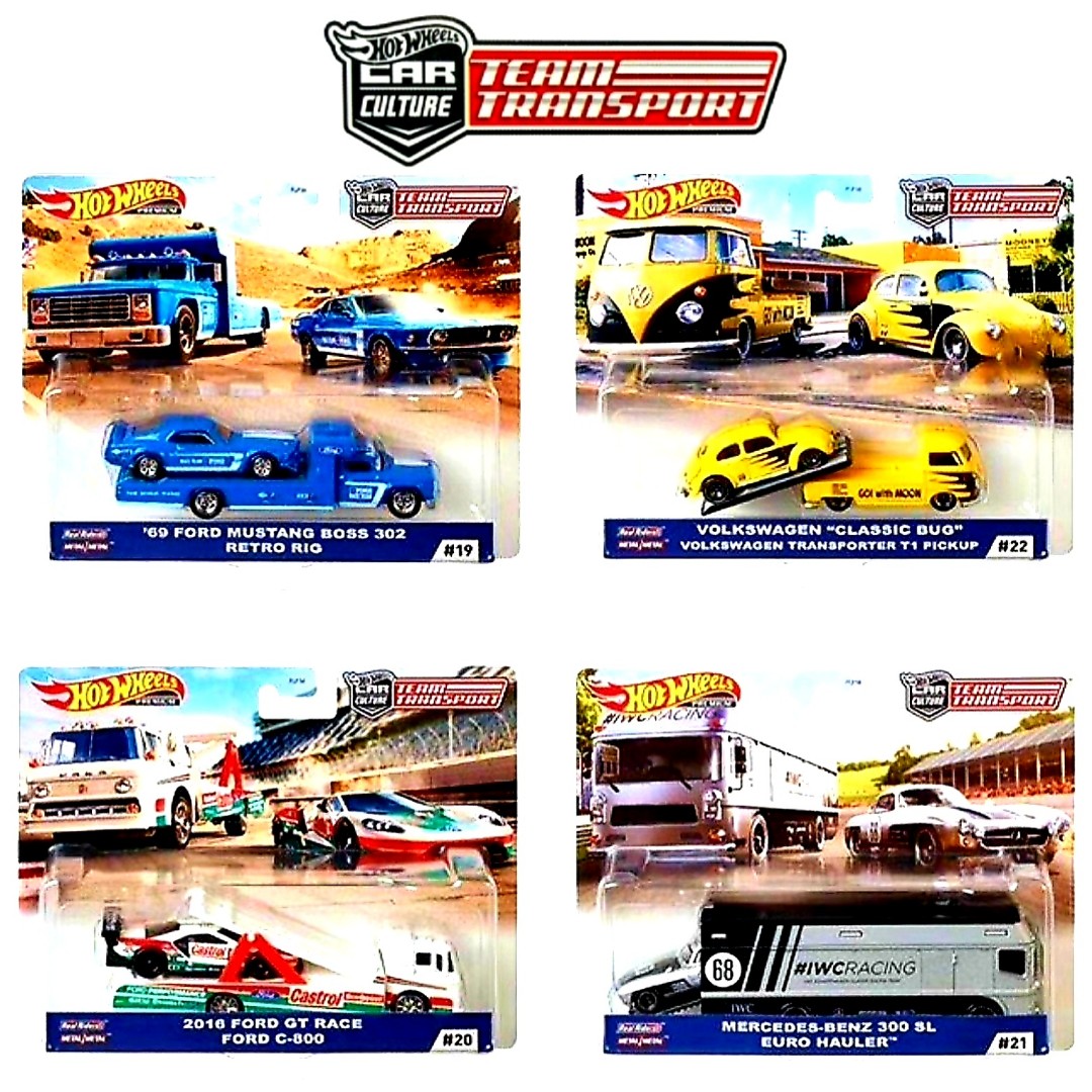 Hot Wheels Premium Team Transport Volkswagen "Classic Bug" mooneyes ...