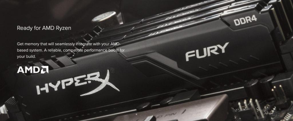 HyperX Fury DDR4 16gb 2666MHz Intel 8th Gen +, Computers & Tech, Parts ...