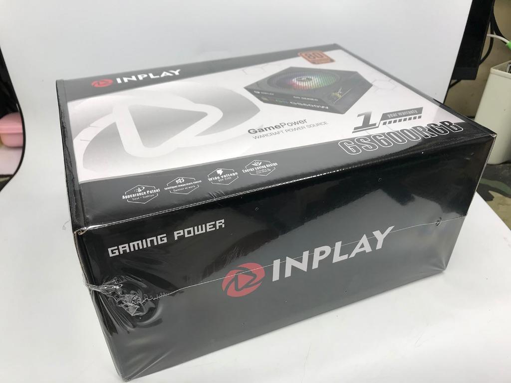 INPLAY TRUE-RATED POWER SUPPLY UNIT/ PSU, RGB 600W GS600RGB 80+ 4x SATA ...