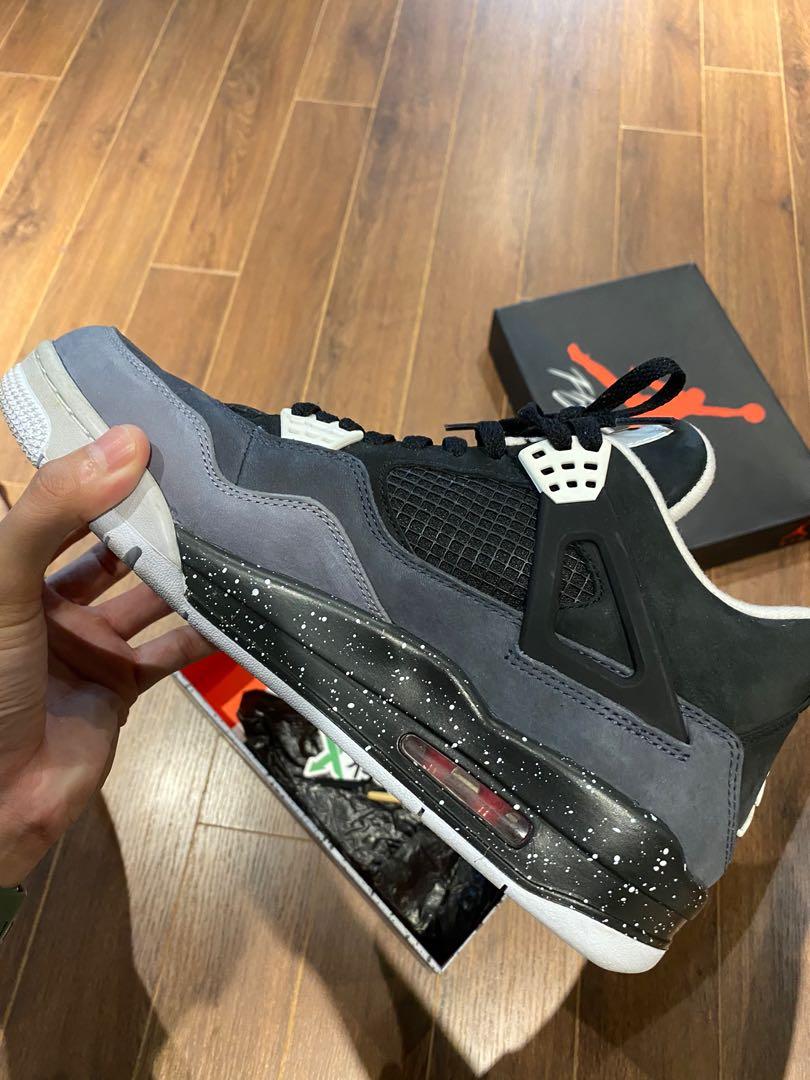 Jordan 4 Retro Fear Pack, Men's Fashion, Footwear, Sneakers on Carousell