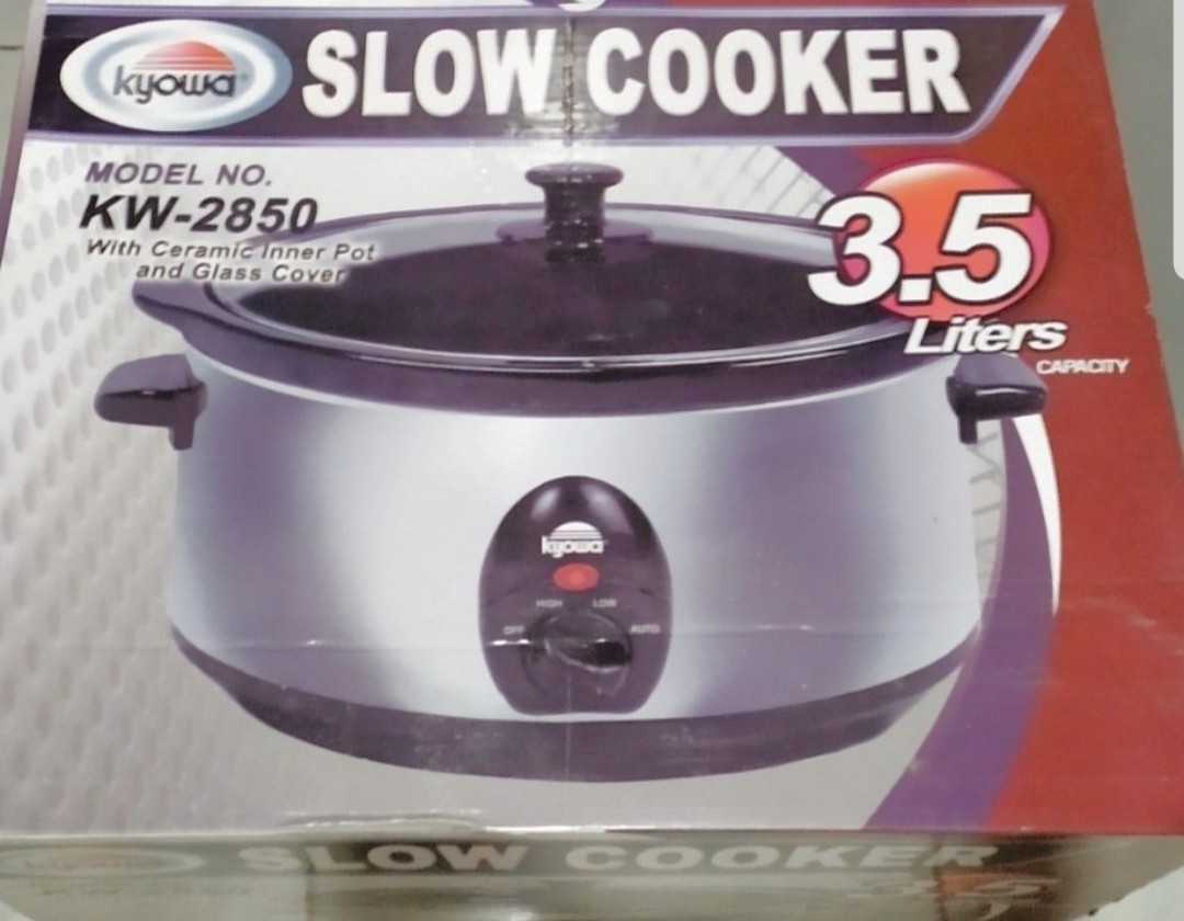 Kyowa Slow Cooker 3.5 LITERS, TV & Home Appliances, Kitchen Appliances ...