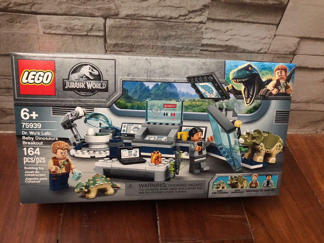 LEGO JURASSIC PARK 75939 Dr Wu’s Lab Baby Dinosaurs Breakout, Hobbies ...