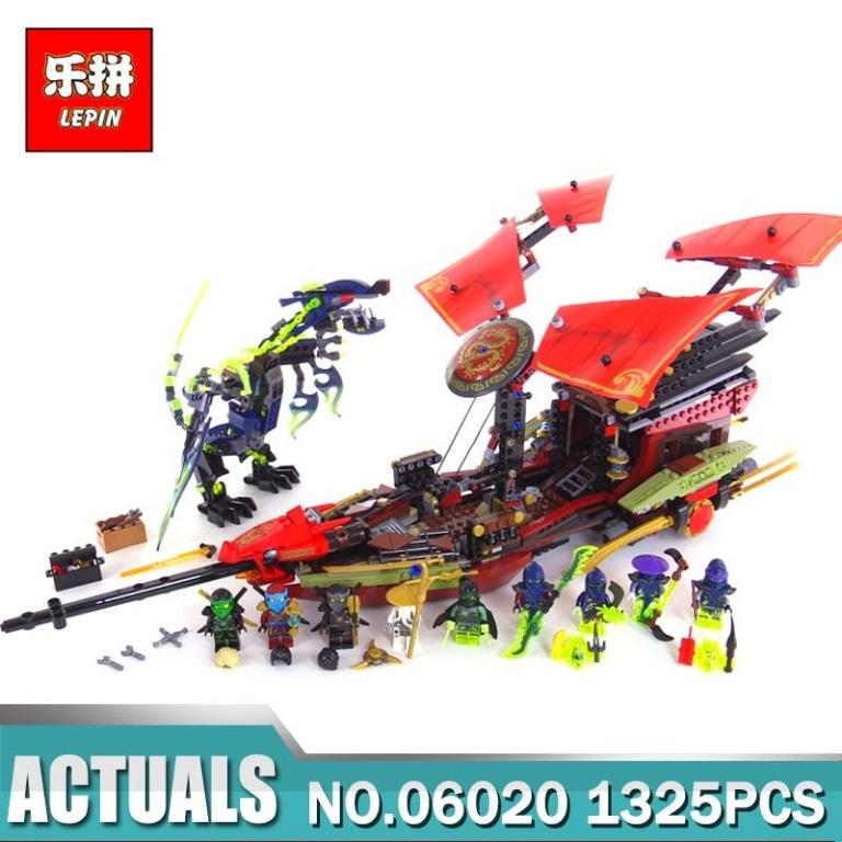 Lepin Lego Ninjago Ninja Go Destiny Bounty Pirate Sail Boat Ship ...
