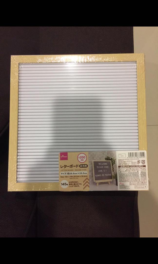 Letterboard from Daiso, Everything Else on Carousell
