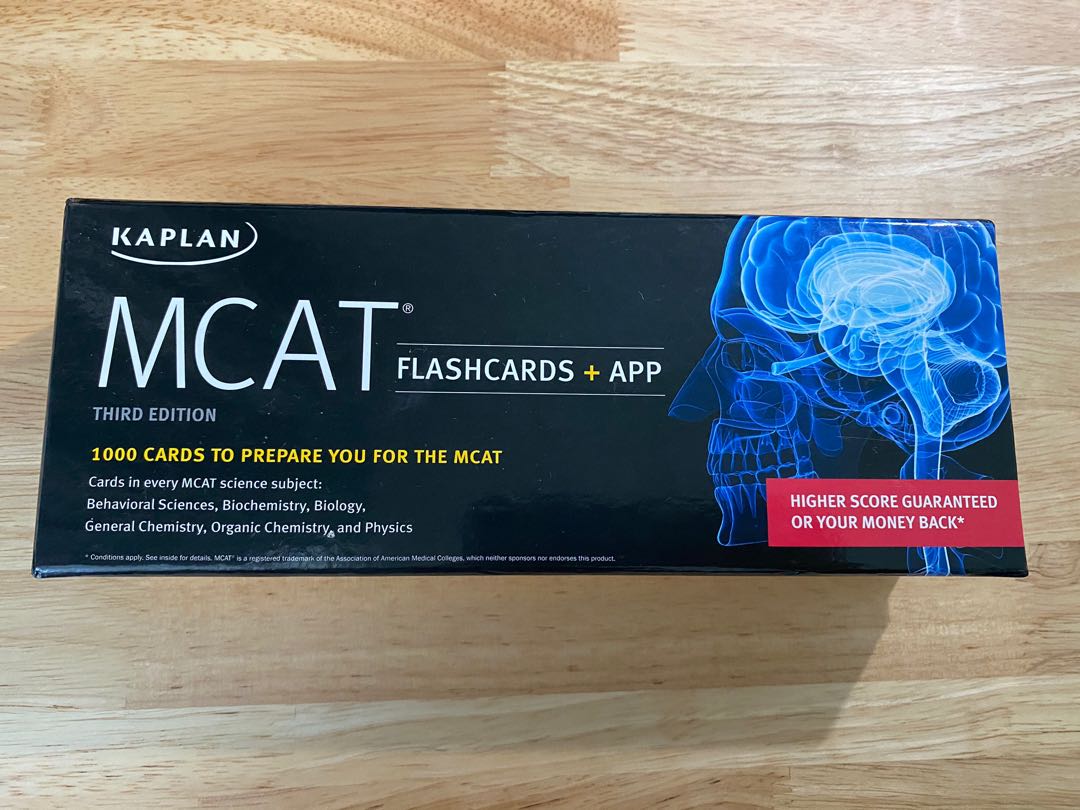 MCAT flashcards Kaplan, Hobbies & Toys, Books & Magazines, Assessment ...
