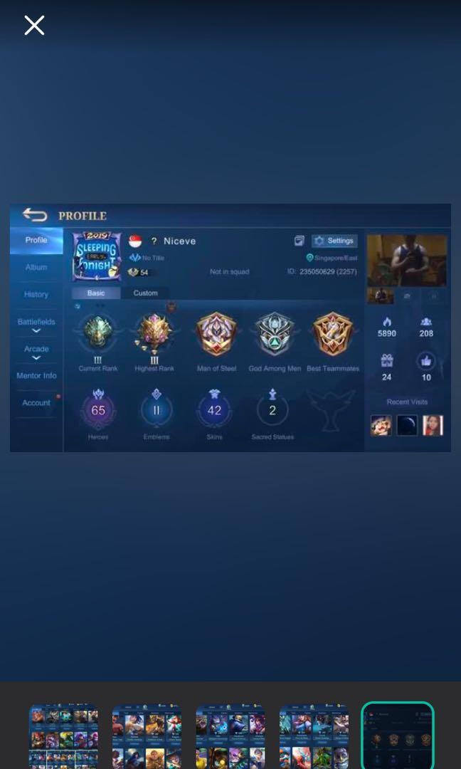 Mobile legends, Toys & Games, Video Gaming, Video Games on Carousell