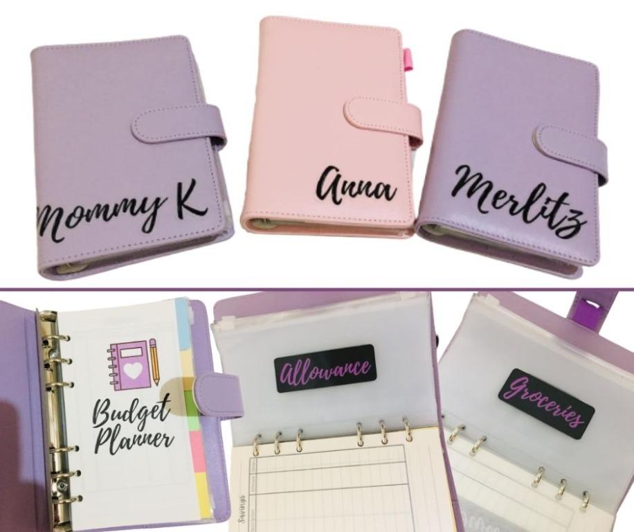 Money Budget Planner Personalized A6 Binder Cash Notebook with Ziplocs ...