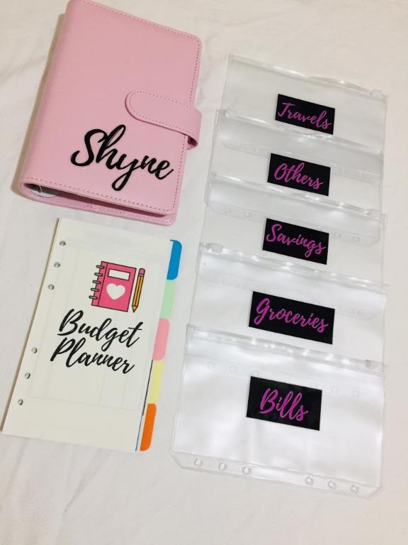 Money Budget Planner Personalized A6 Binder Cash Notebook with Ziplocs ...