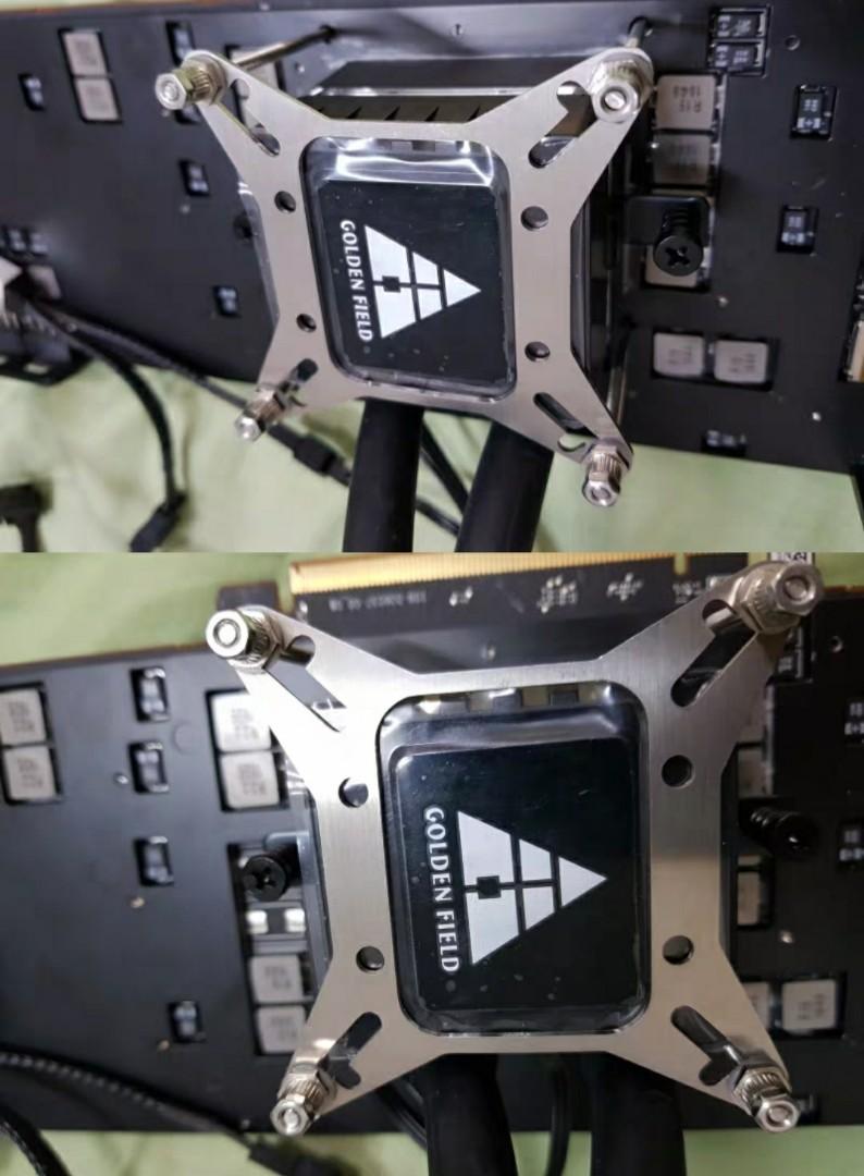 Nvidia/Amd gpu cooler brackets sets , 2x120mm fans and fans bracket ...