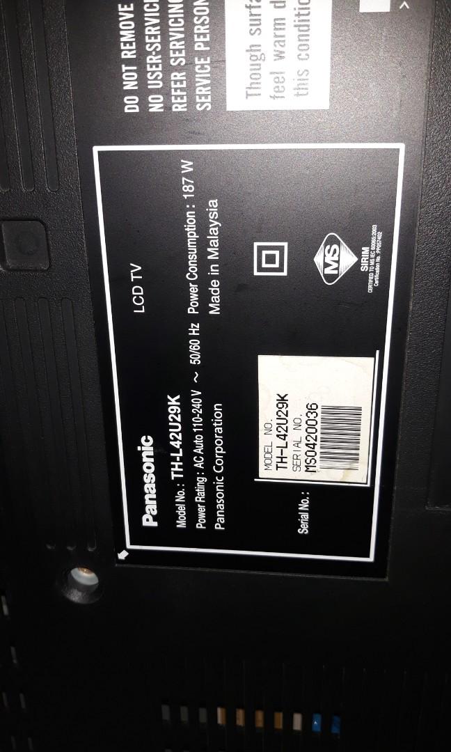 Power board Panasonic LCD TV #PDSale, TV & Home Appliances, TV ...