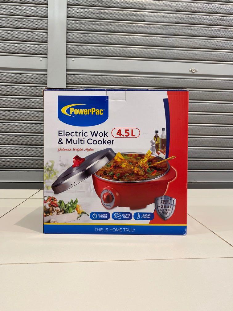 BNIB Powerpac Electric Wok & Multi Cooker (Hot Pot), TV & Home ...