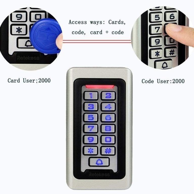 Retekess T-AC03 Access Control Keypad RFID Keypad Door Access Control ...