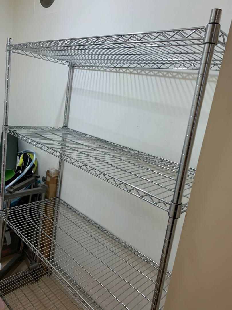 Savco 4-tier Metal Rack, Furniture & Home Living, Furniture, Shelves ...