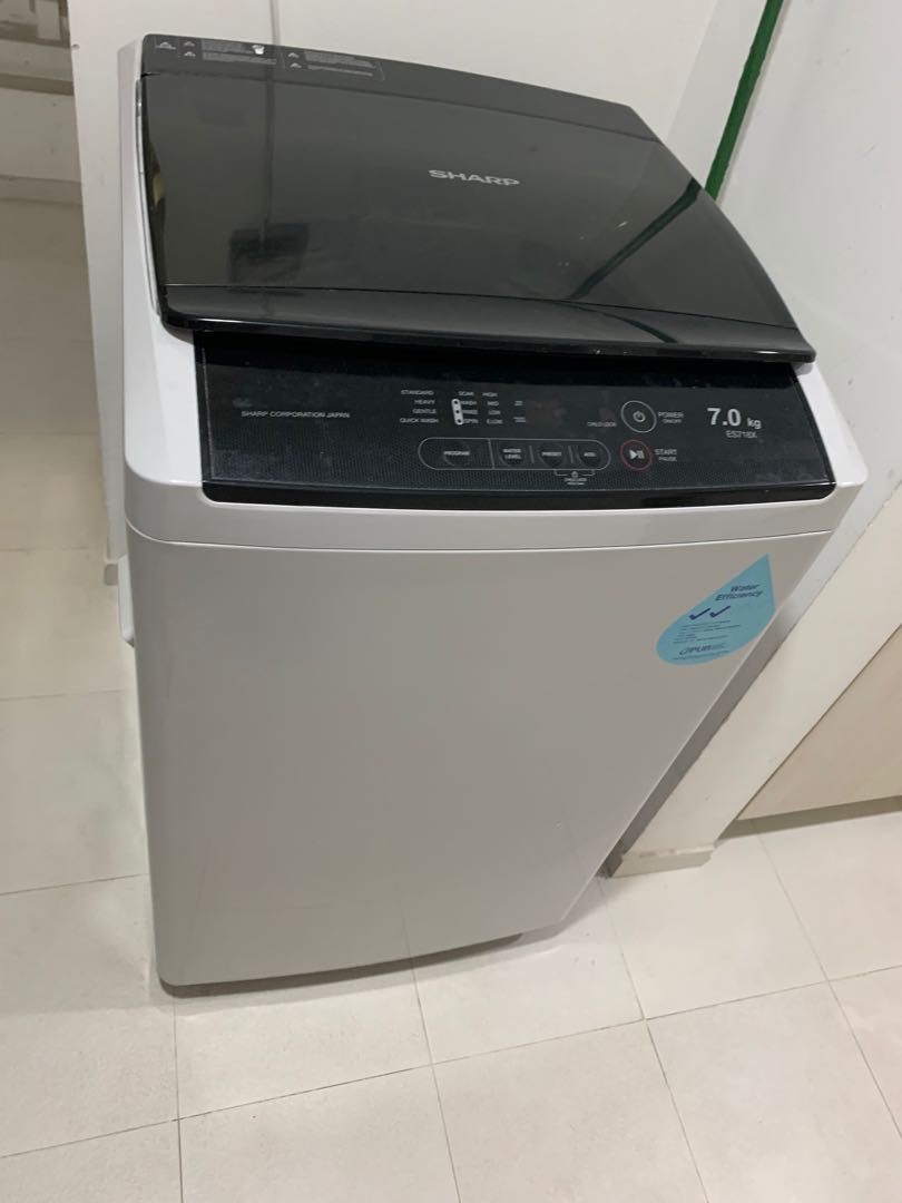 Sharp Top Load Washing machine 7kg, TV & Home Appliances, Washing ...