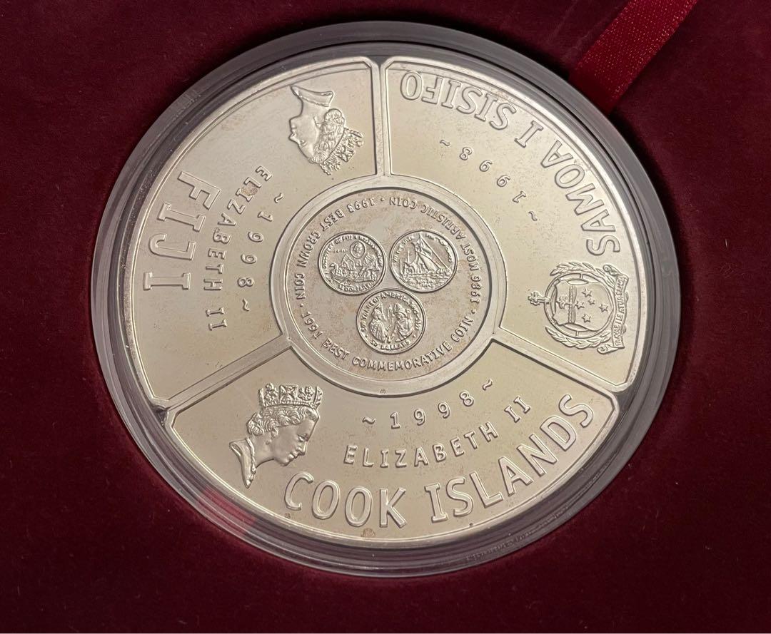 Singapore Mint Tripartite Fan-shaped Silver Proof Coin Set Of Cook ...