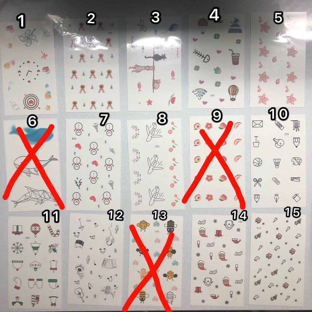 Temporary Tattoo Stickers, Hobbies & Toys, Stationery & Craft, Art ...