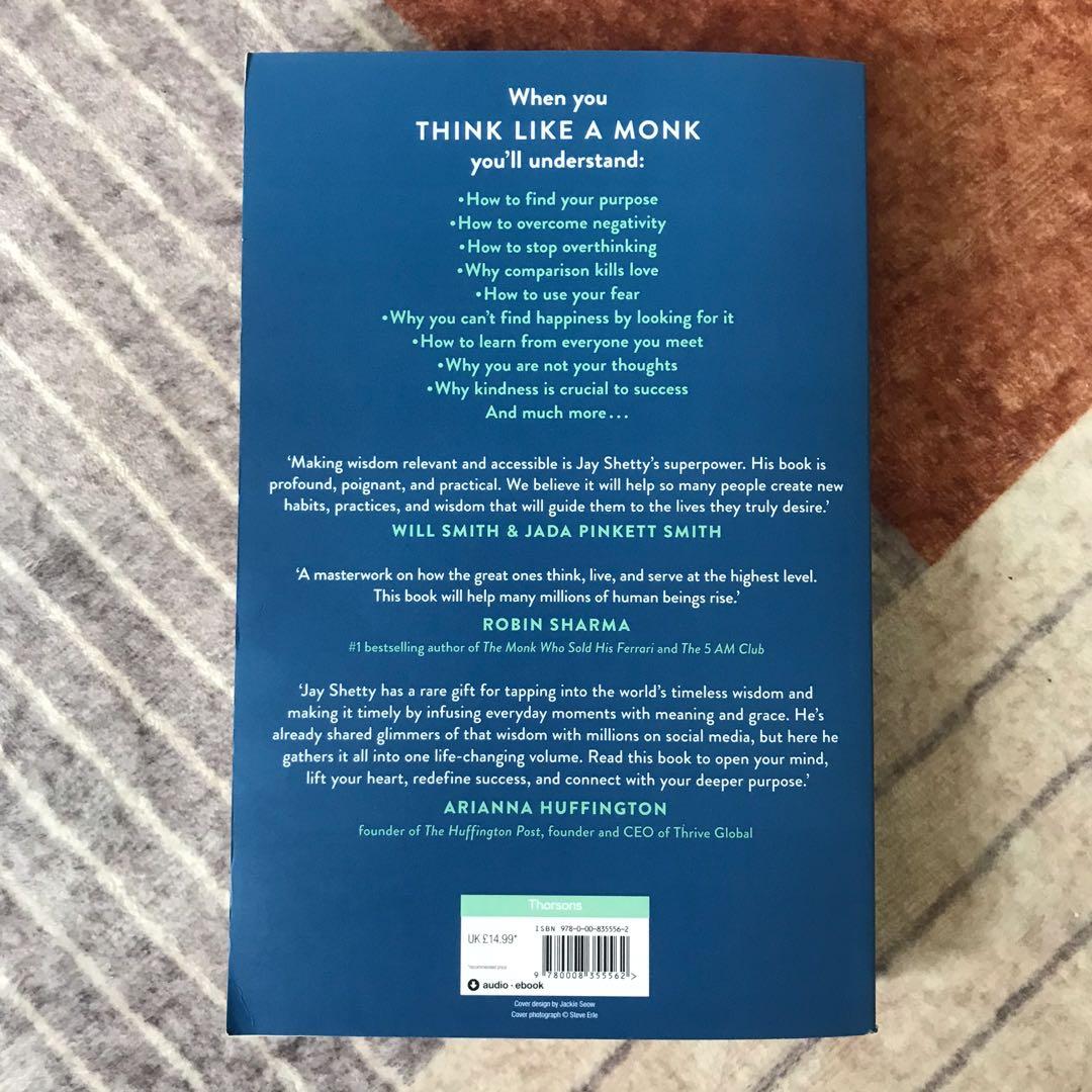 Think Like A Monk by Jay Shetty, Hobbies & Toys, Books & Magazines ...