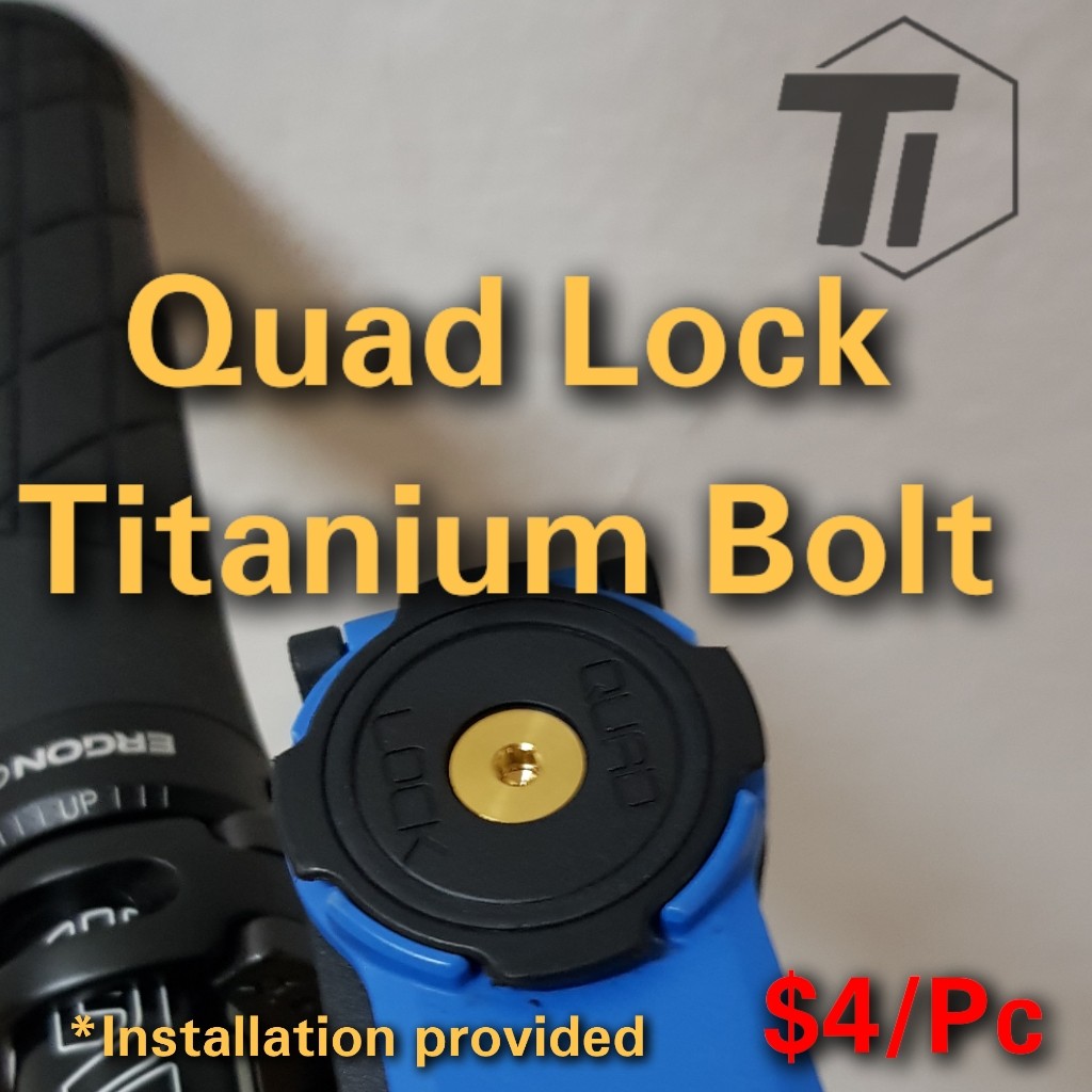 Titanium Bolt for Quad Lock Moto /Quadlock for Brompton, Sports ...