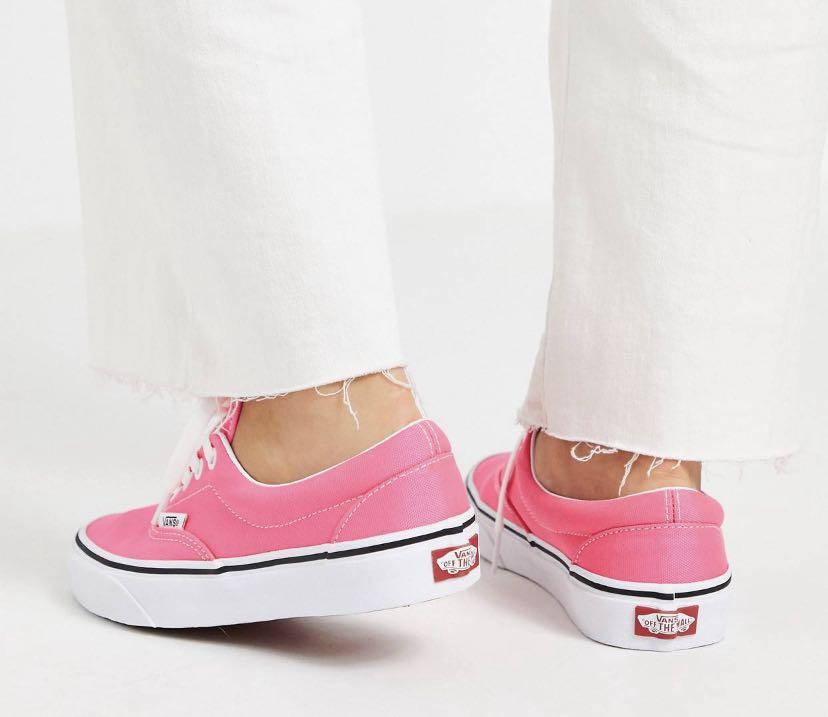 VANS ERA PINK PLIMSOLS, Women's Fashion, Footwear, Sneakers on Carousell