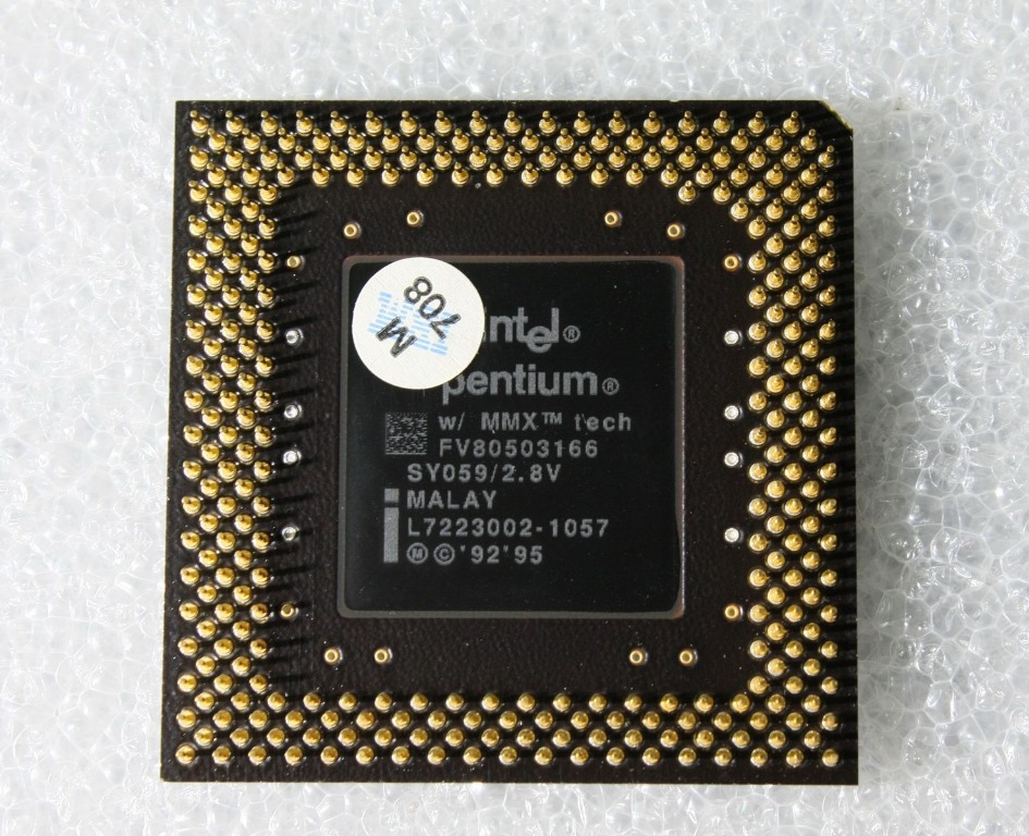 vintage Pentium MMX processor, Computers & Tech, Desktops on Carousell