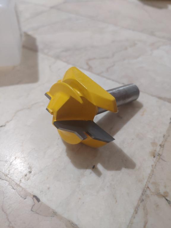 1/2" Shank 45 Degree Mortise Tenon Knife Lock Miter Router Bit 3/4 ...