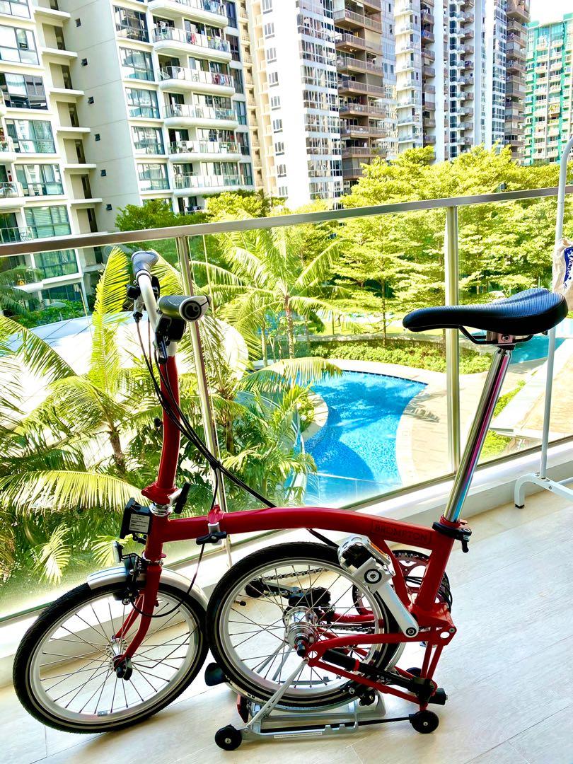 Brompton M6R House Red 2020, Sports Equipment, Bicycles & Parts ...