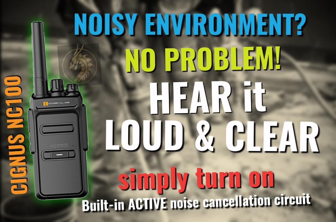 Cignus NC100 - the Noise Cancelling Two~way Radio, Audio, Headphones ...
