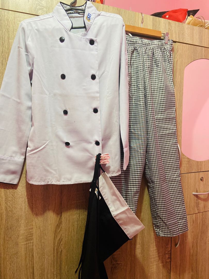 Complete set of Chef's uniform, Women's Fashion, Dresses & Sets, Sets ...