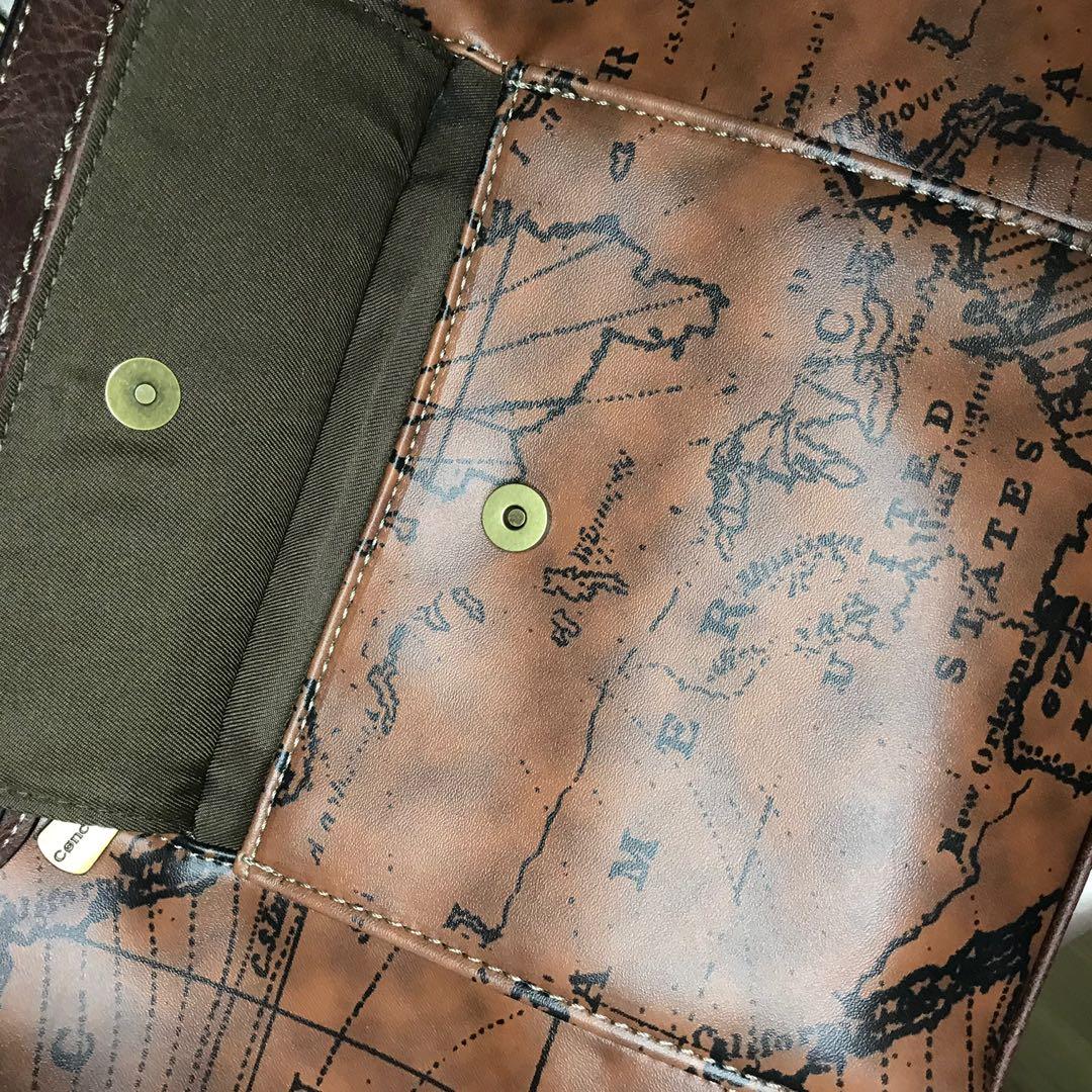 Concept Voyage Map Travel Themed World Map Handbag/Shoulder bag, Women ...