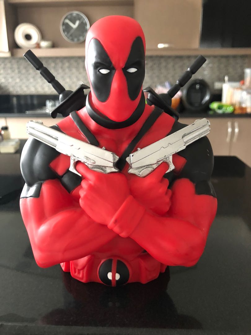 Deadpool PVC Bust Coin Bank, Hobbies & Toys, Toys & Games on Carousell