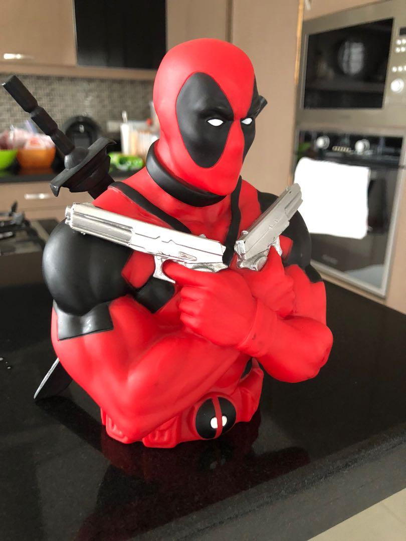 Deadpool PVC Bust Coin Bank, Hobbies & Toys, Toys & Games on Carousell