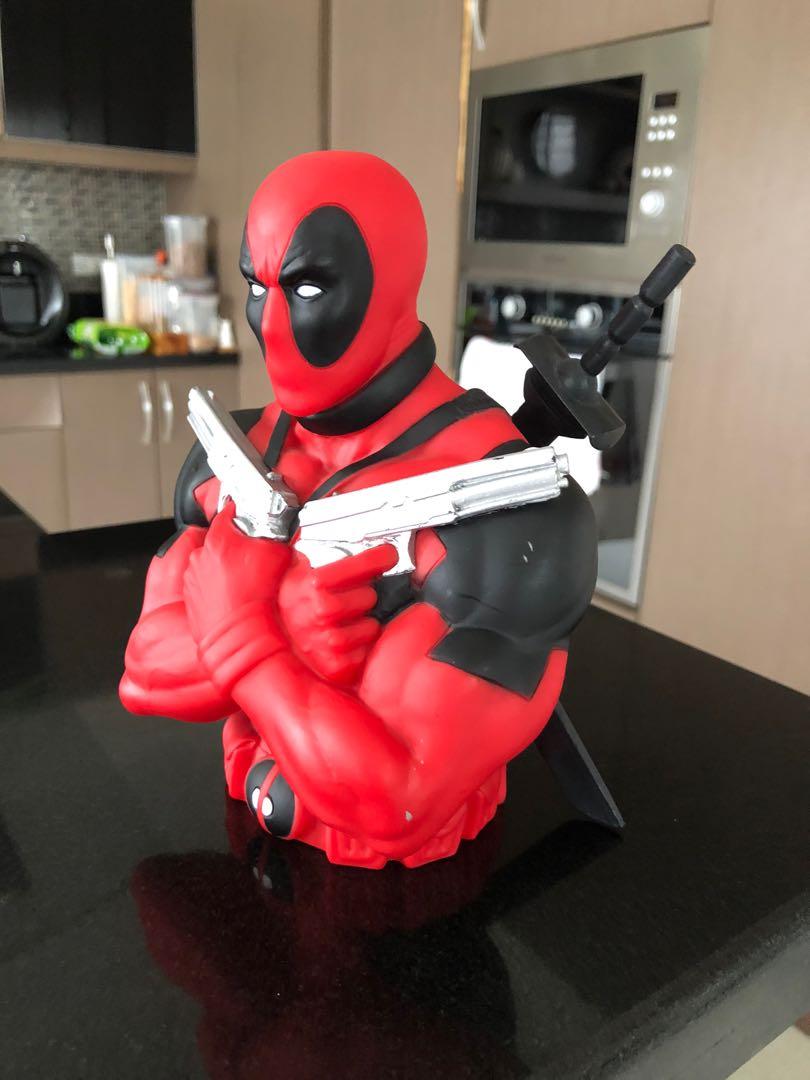 Deadpool PVC Bust Coin Bank, Hobbies & Toys, Toys & Games on Carousell